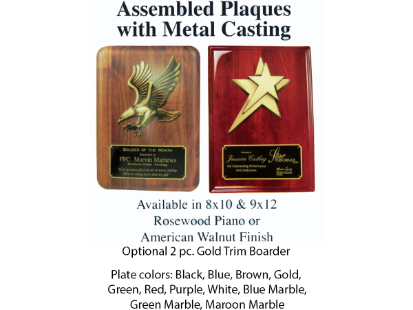 plaques, standard sizes, 1 & 2 pc. – Rapidribbon