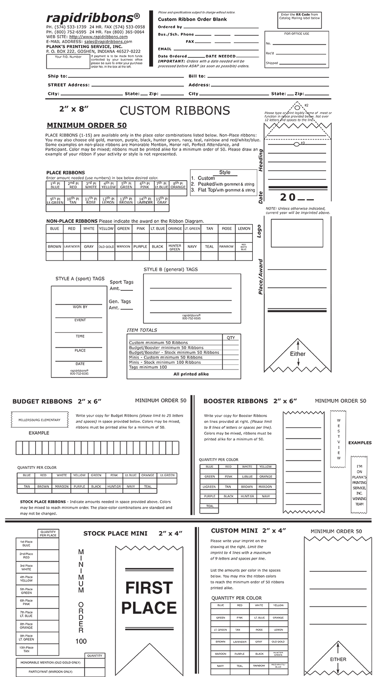 Academic Ribbon Detail Page – Rapidribbon